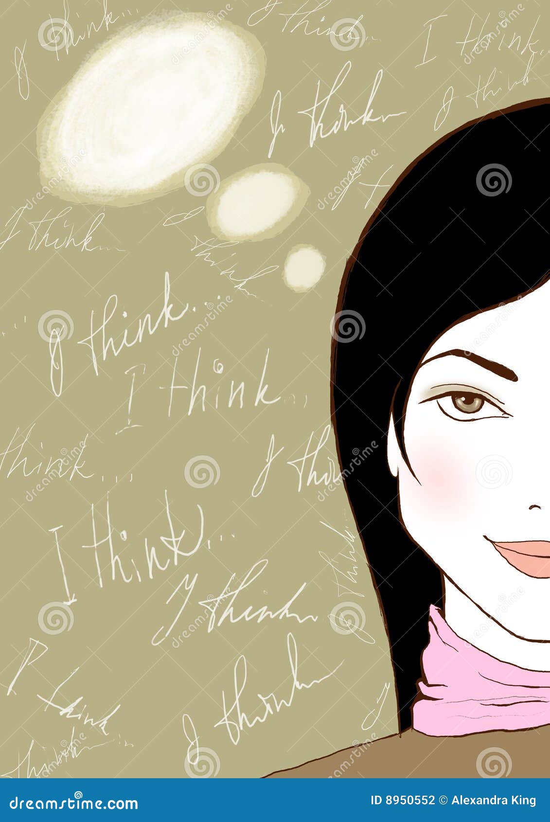 I think... stock illustration. Illustration of thought - 8950552