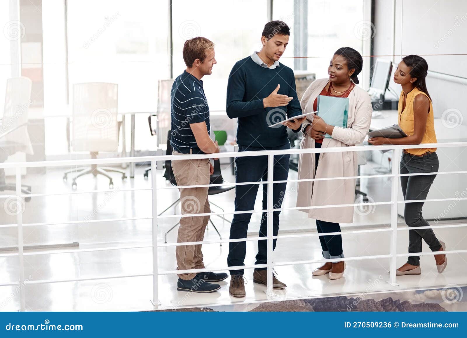 I Think we Should Change Our Plan. Full Length Shot of a Diverse Group ...