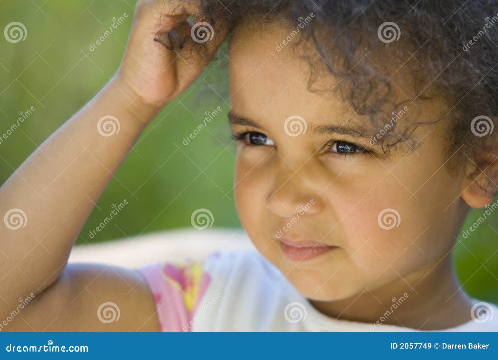 I am Thinking stock image. Image of scratching, concentration - 2057749