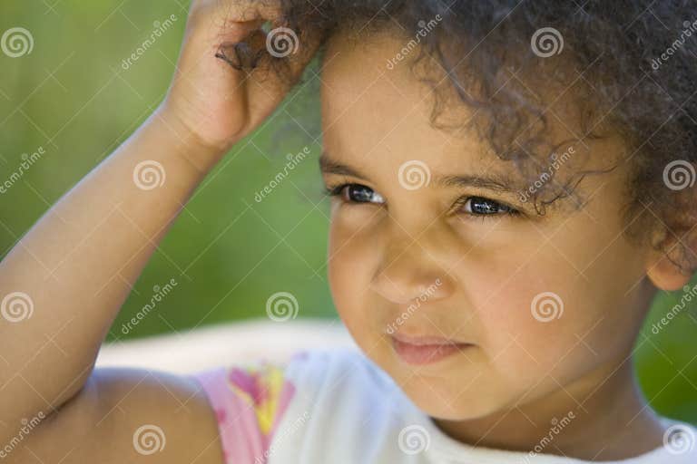 I am Thinking stock image. Image of scratching, concentration - 2057749