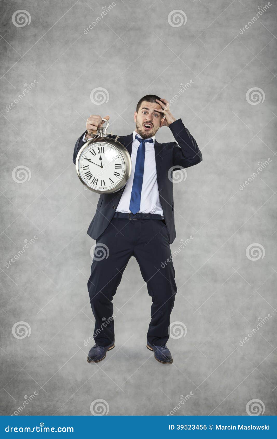 I am to late again stock photo. Image of caucasian, handsome - 39523456