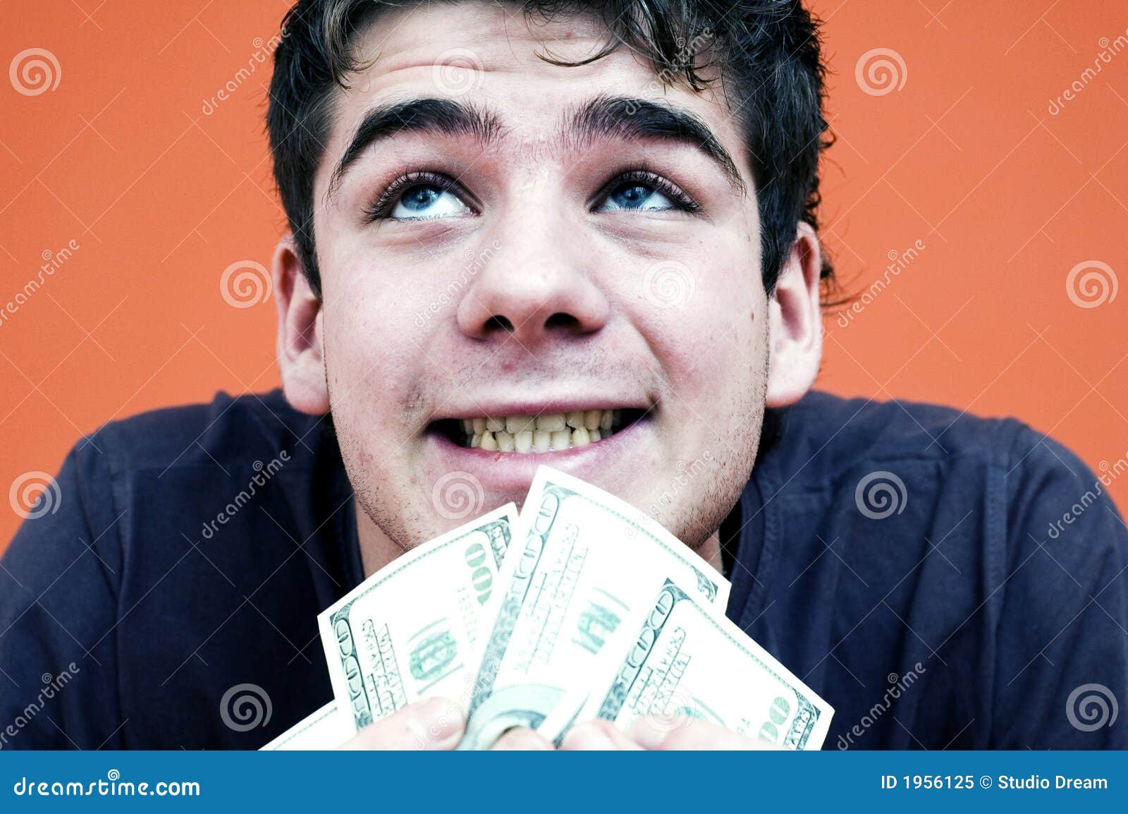 I ve got money. stock image. Image of person, head, looking - 1956125