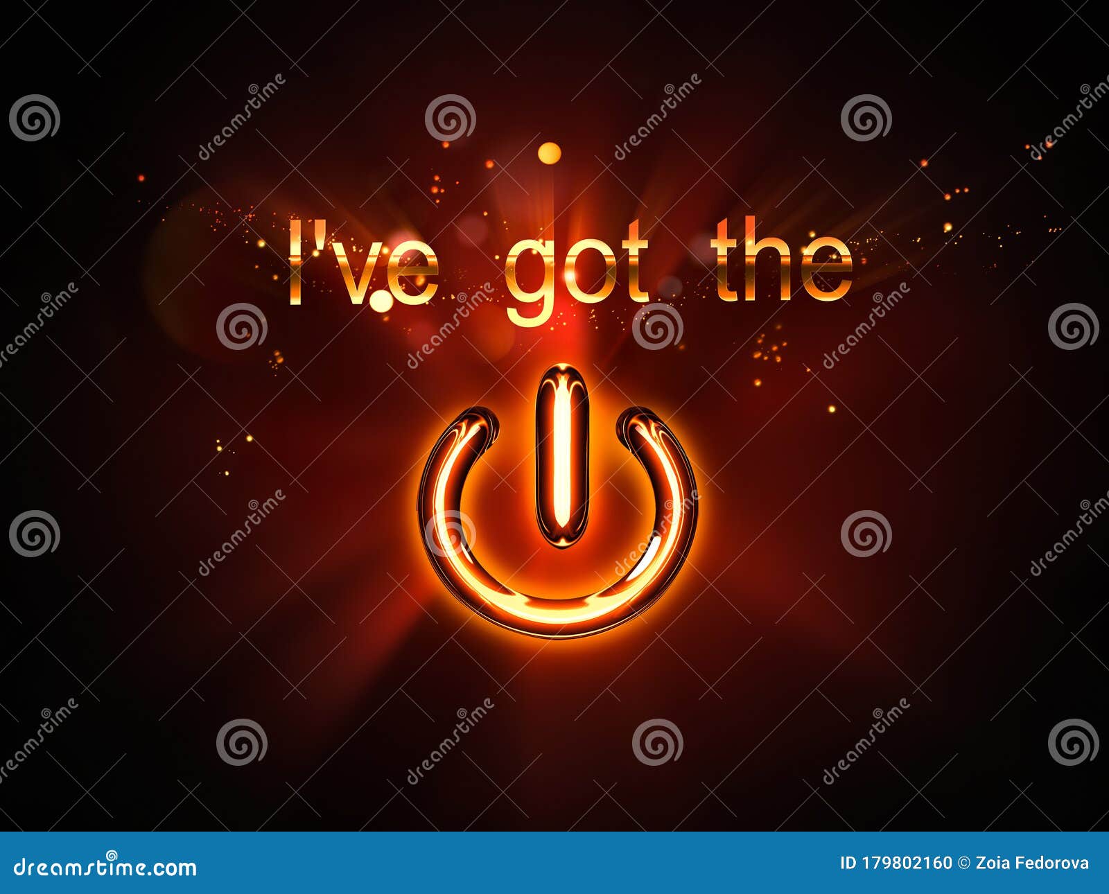 I`ve got the power stock illustration. Illustration of element - 179802160