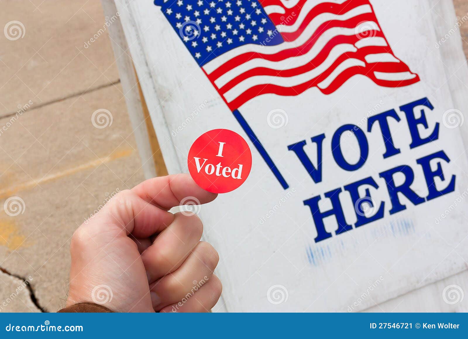 I Voted! stock image. Image of patroitism, polling, sign - 27546721