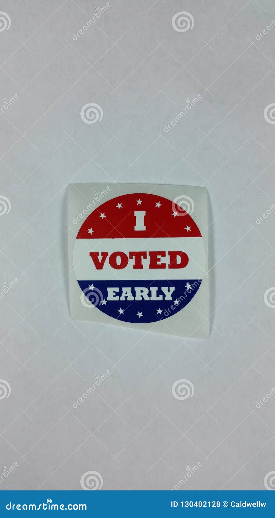 I Voted Early Sticker stock photo. Image of sticker - 130402128