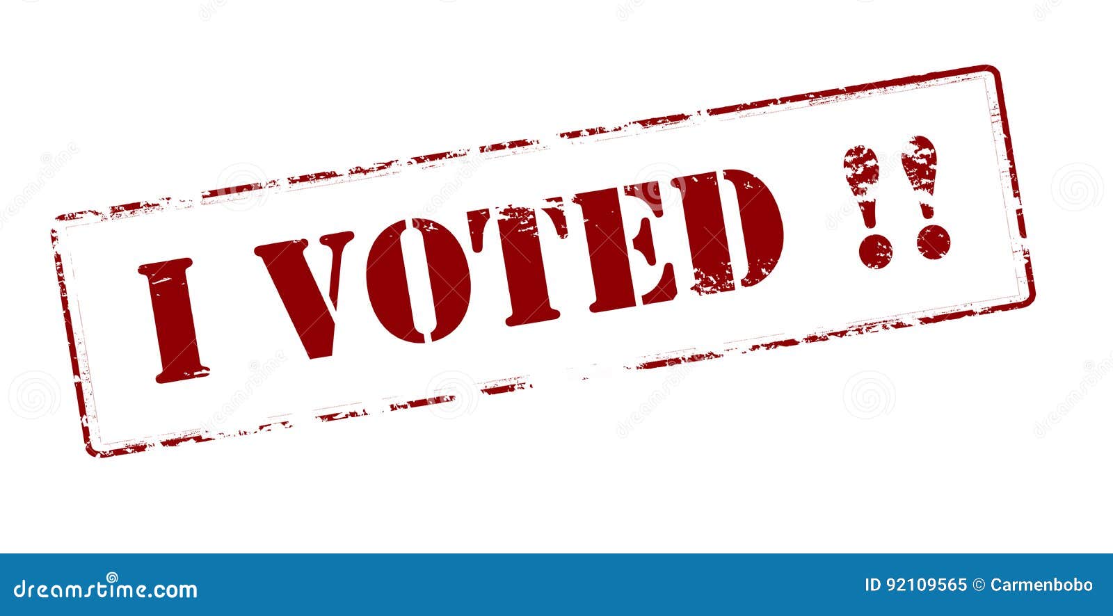 I voted stock illustration. Illustration of sign, text - 92109565
