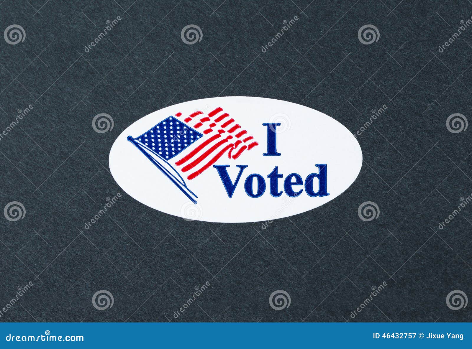 I Voted stock image. Image of government, flag, sticker - 46432757