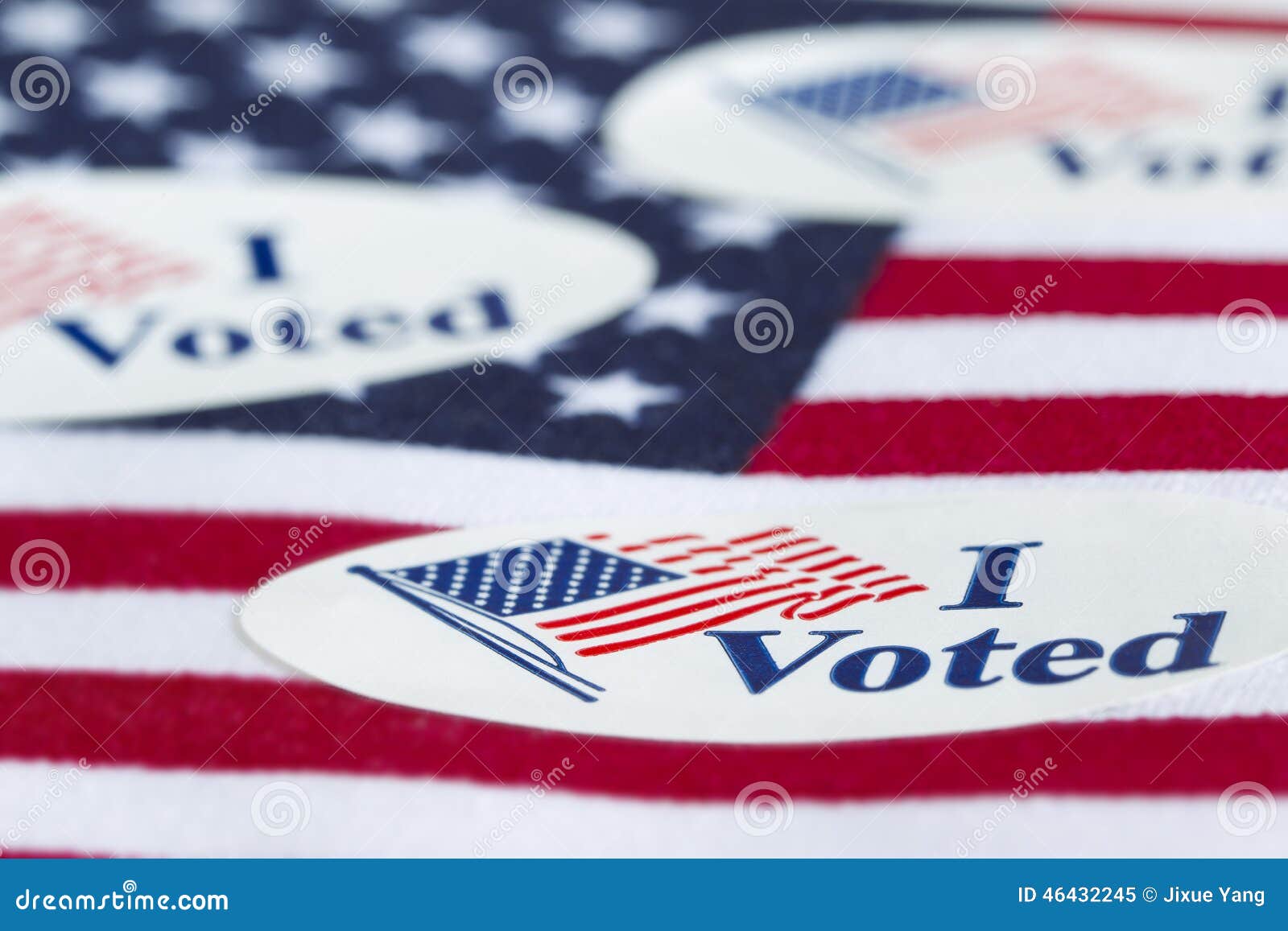I Voted stock image. Image of sticker, flag, decisions - 46432245