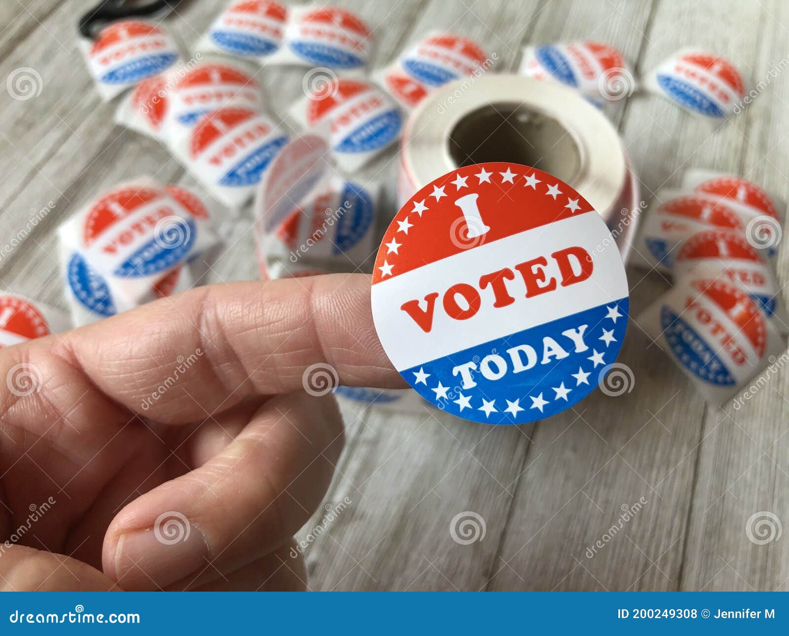 I voted stickers stock photo. Image of voter, right - 200249308