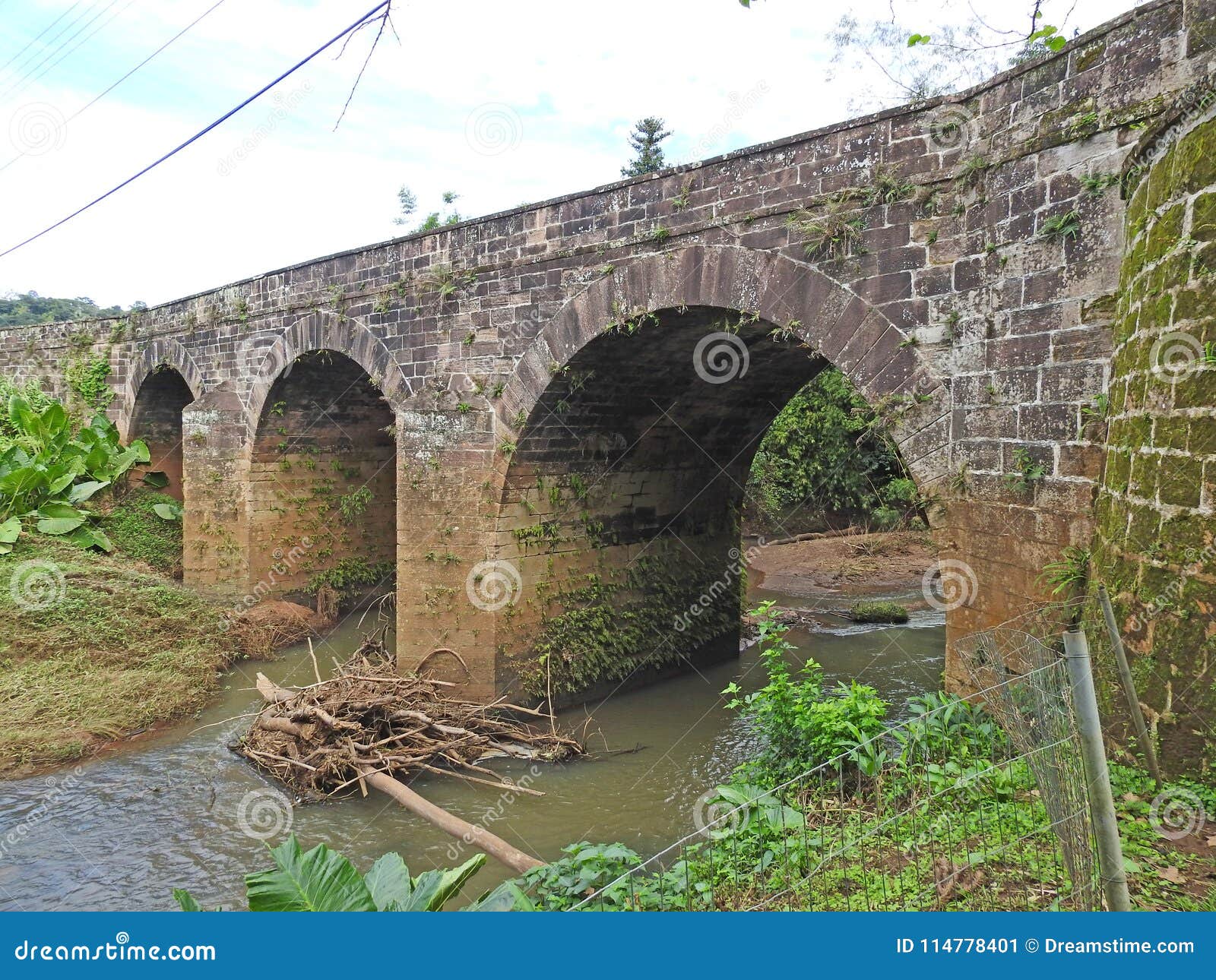 Midtone Contrast Bridge stock image. Image of banks - 114778401