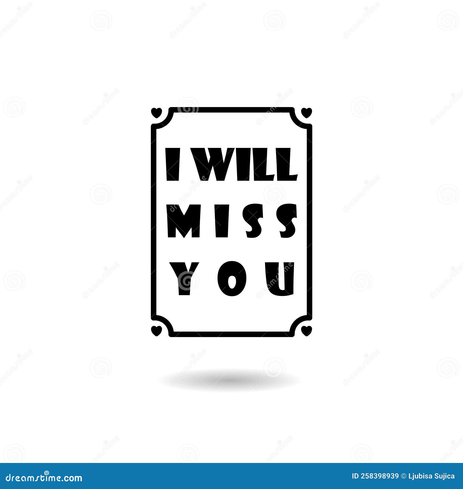 We Will Miss You Sign Isolated On Dark Background Vector Illustration ... We Will Miss You Sign Isolated On Dark Background Vector Illustration ...