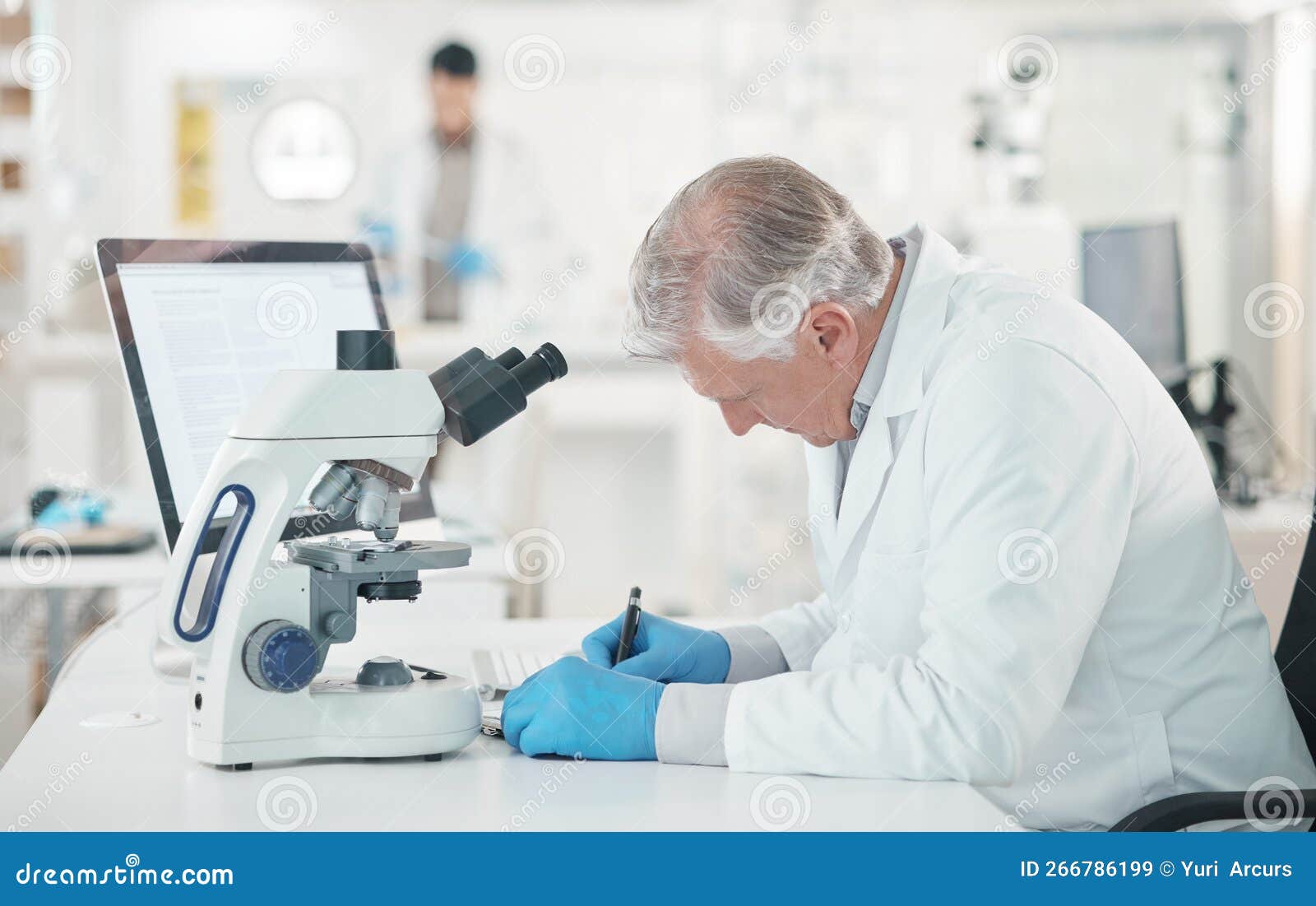 I Will Need To Log this in Detail. a Mature Scientist Writing Notes ...