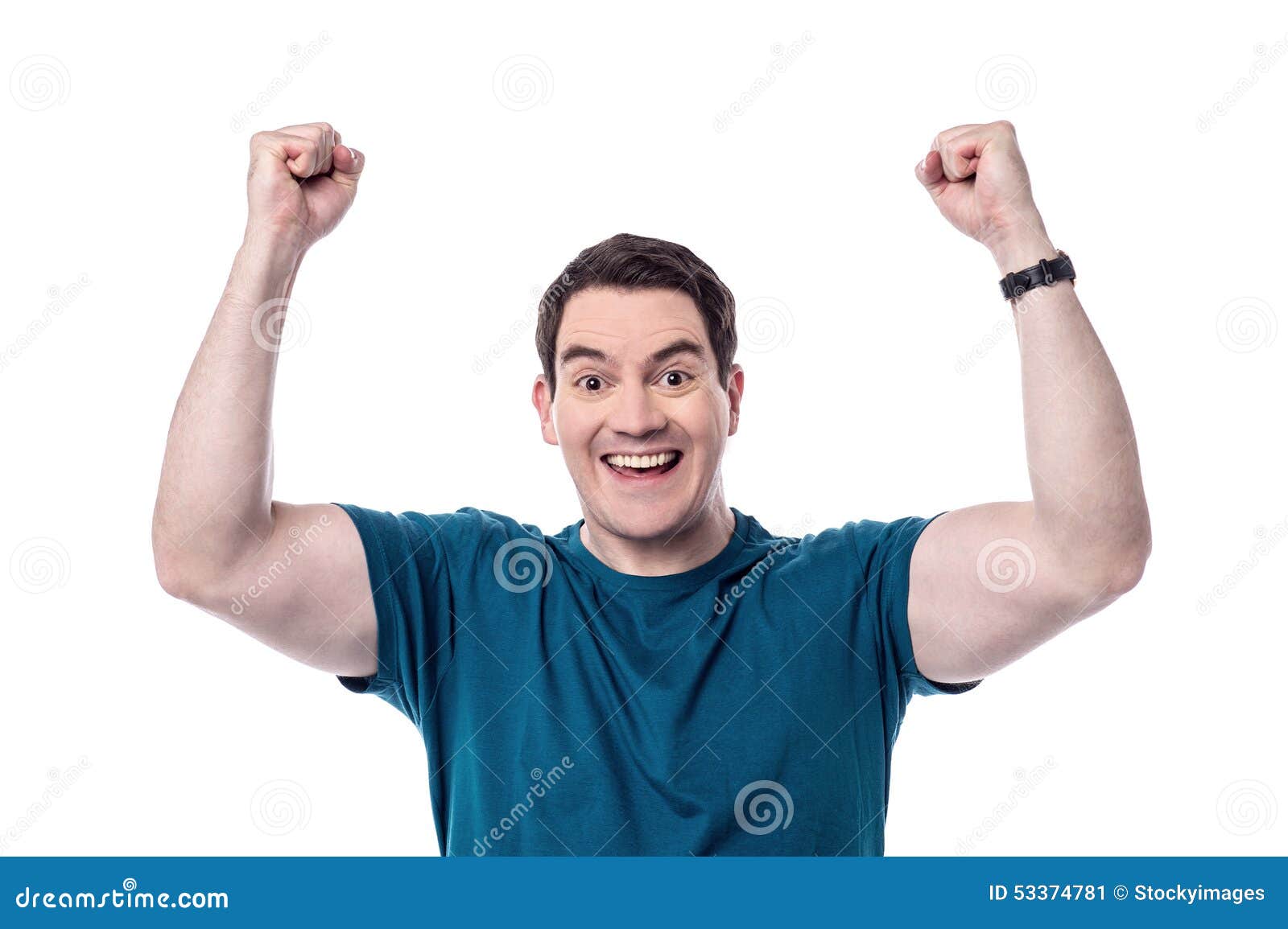 I win the jackpot. stock image. Image of cheerful, smiling - 53374781