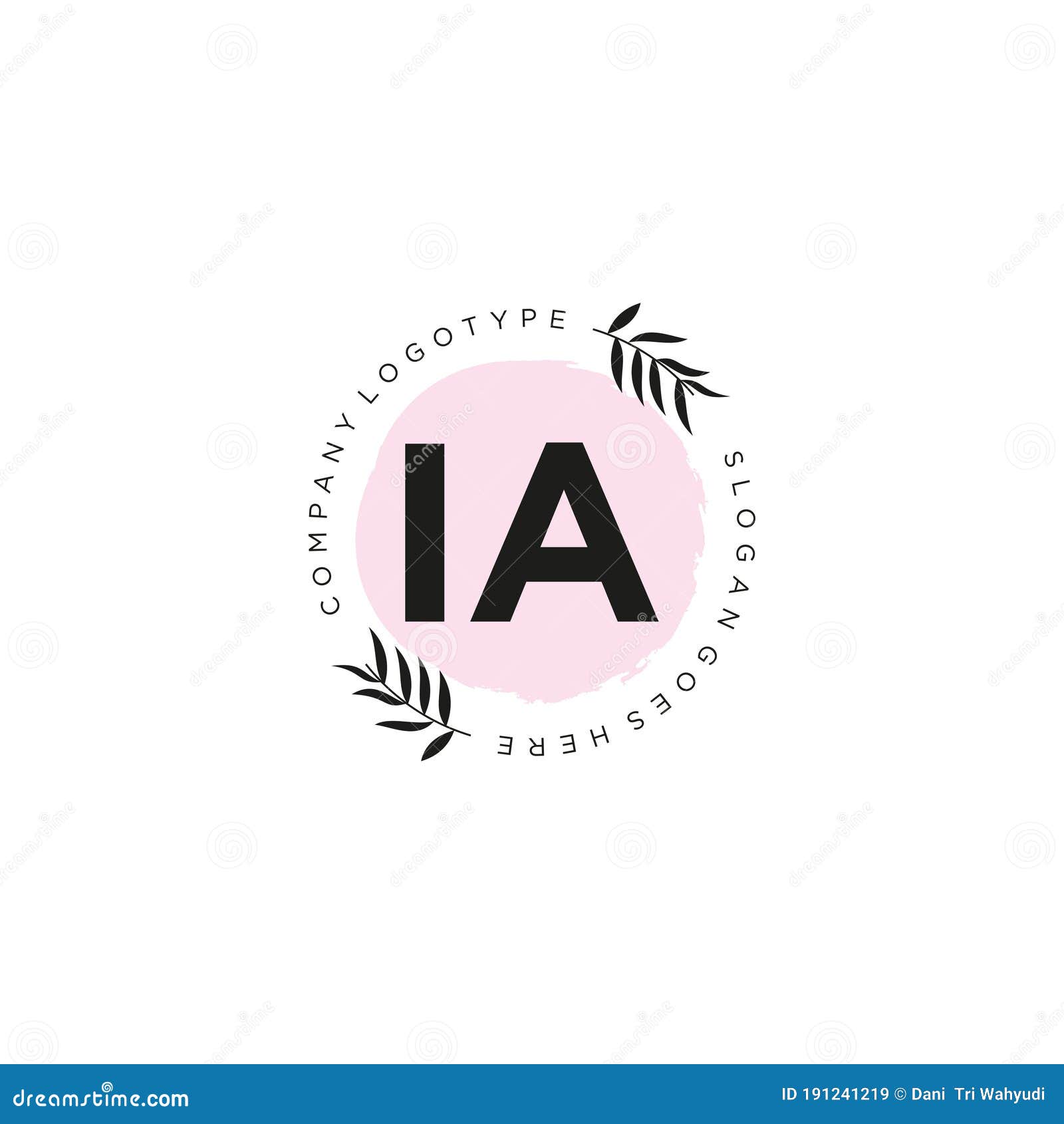 IA Letter Logo Icon Design Template Elements Stock Vector ...