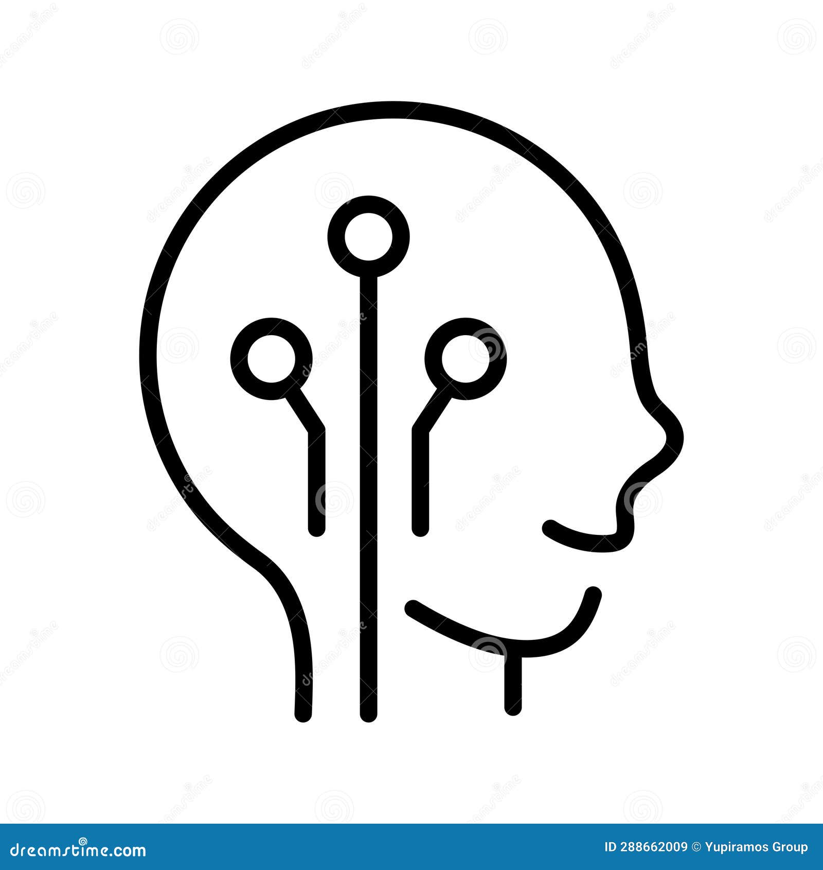 Ia Tech Robot with Circuits Stock Vector - Illustration of circuit ...