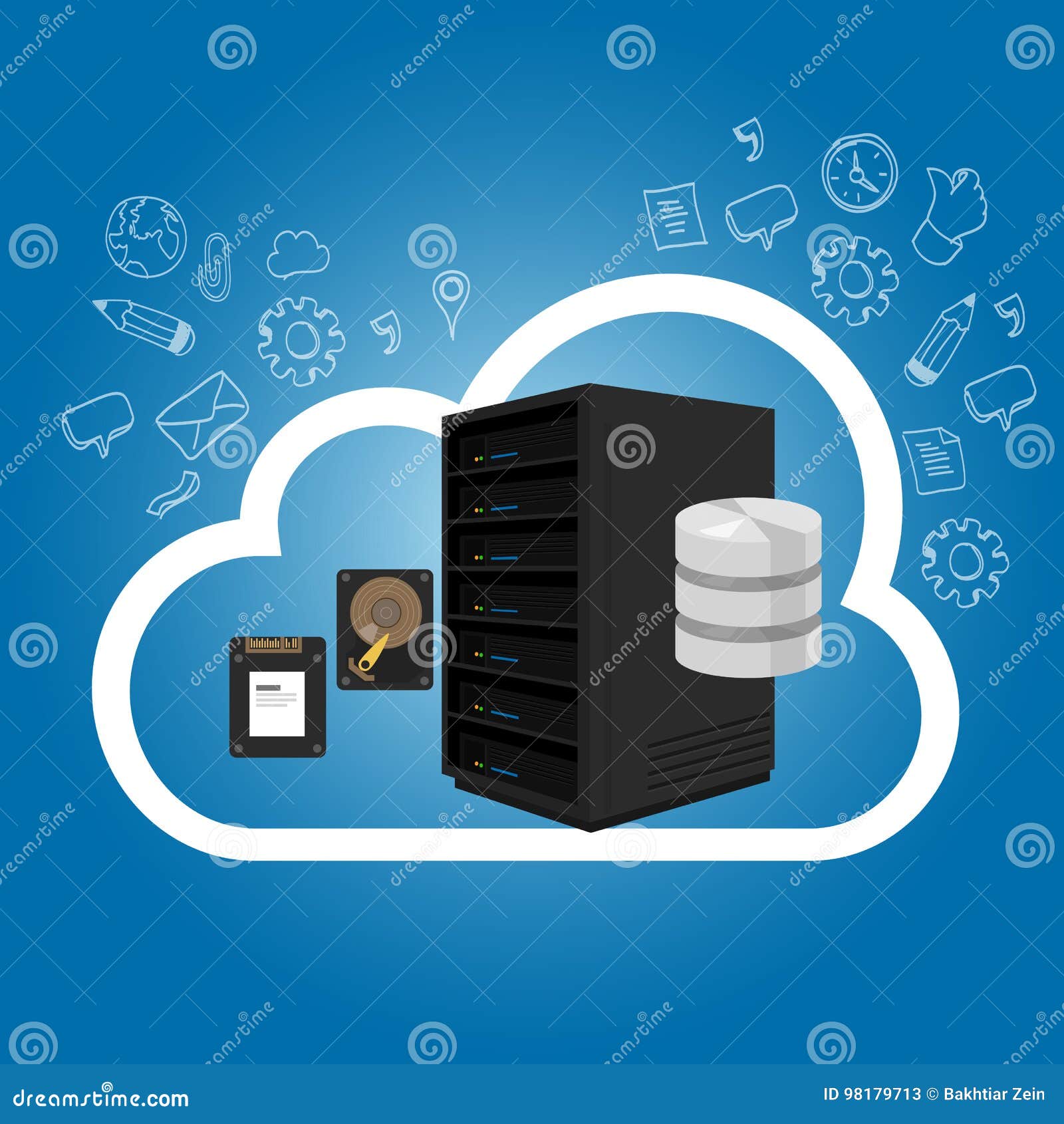 IaaS Infrastructure As a Service on the Cloud Internet Hosting Server ...