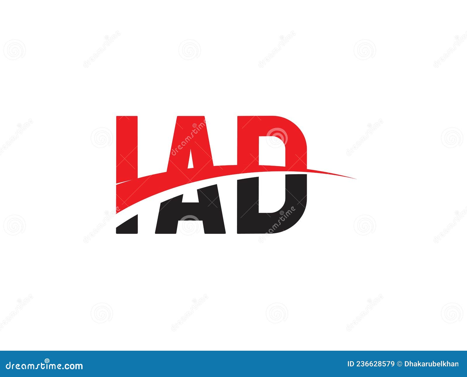 IAD Letter Initial Logo Design Vector Illustration Stock Vector ...