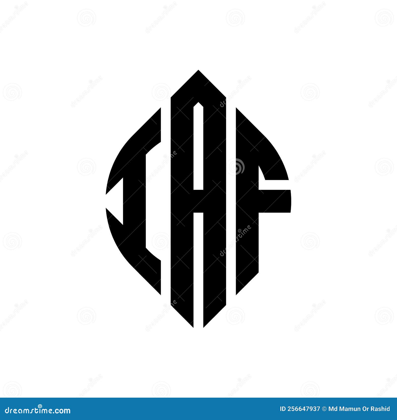 IAF Circle Letter Logo Design with Circle and Ellipse Shape. IAF ...