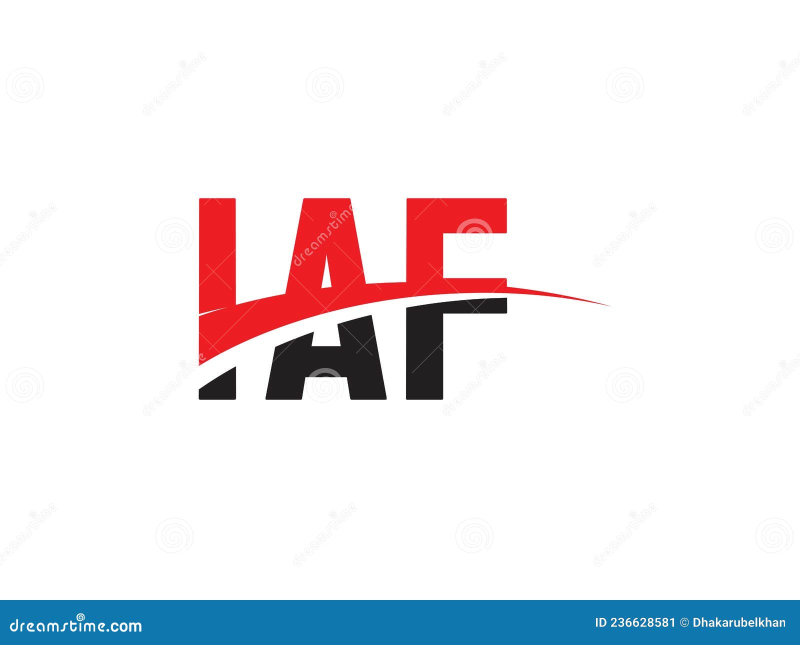 IAF Letter Initial Logo Design Vector Illustration Stock Vector ...