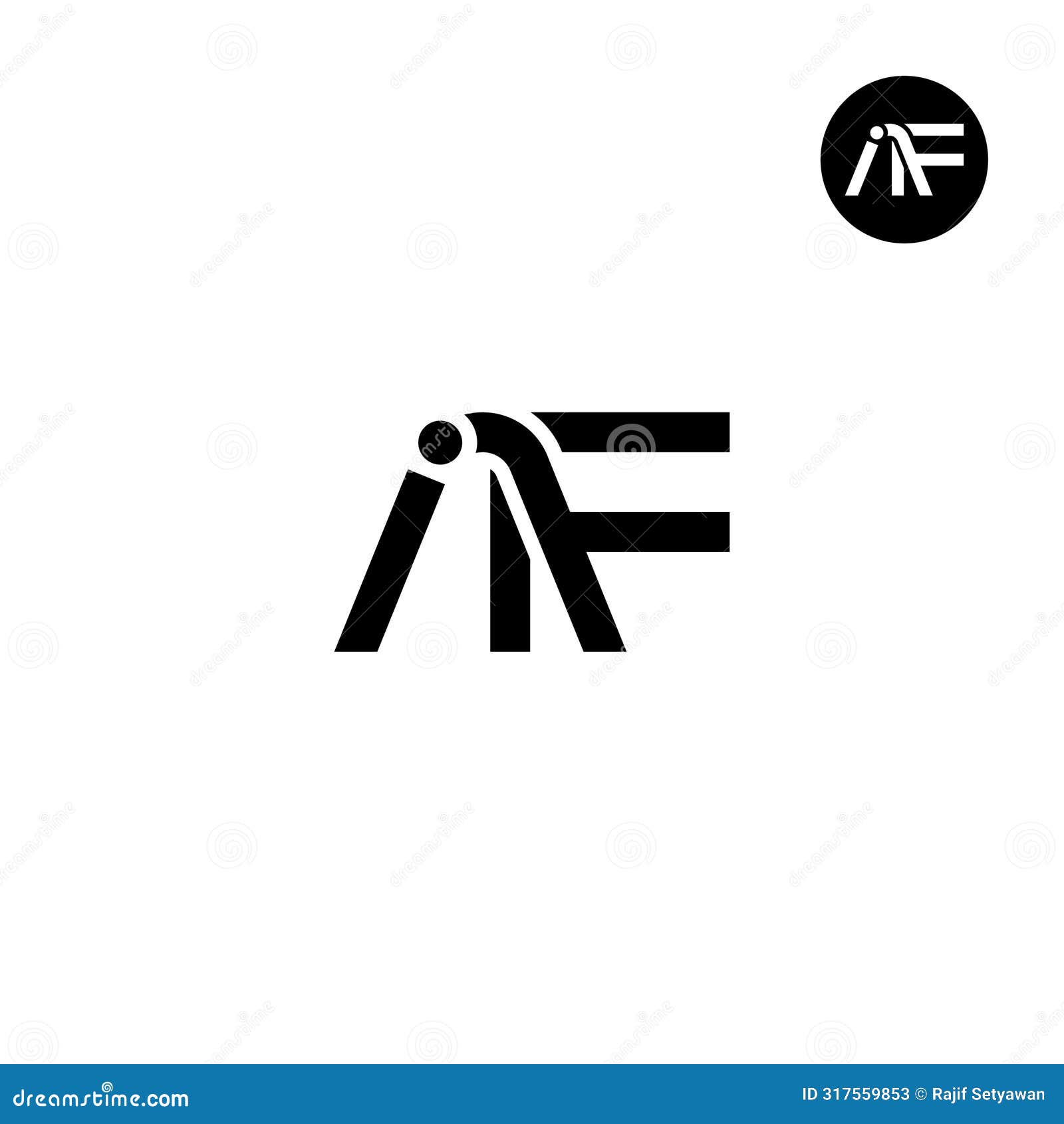 IAF Logo Letter Monogram Design Stock Vector - Illustration of logo ...