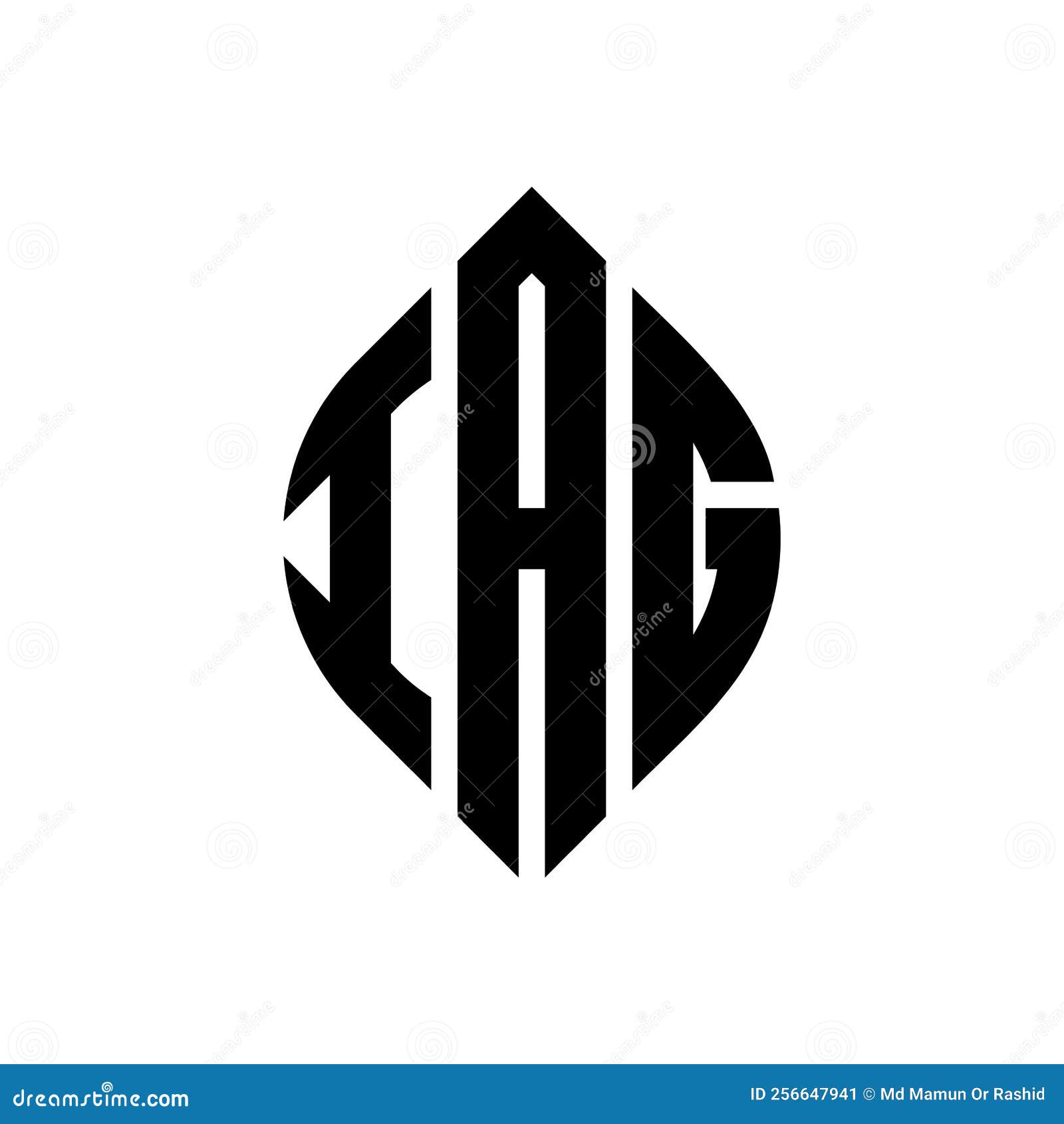 IAG Circle Letter Logo Design with Circle and Ellipse Shape. IAG ...