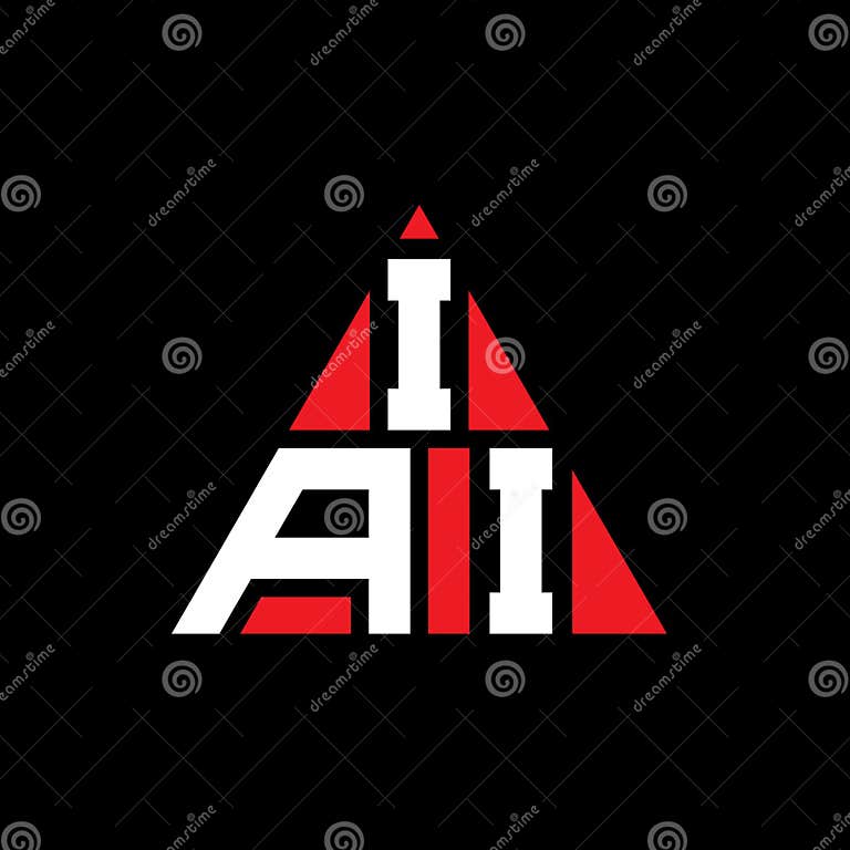 IAI Triangle Letter Logo Design with Triangle Shape. IAI Triangle Logo ...