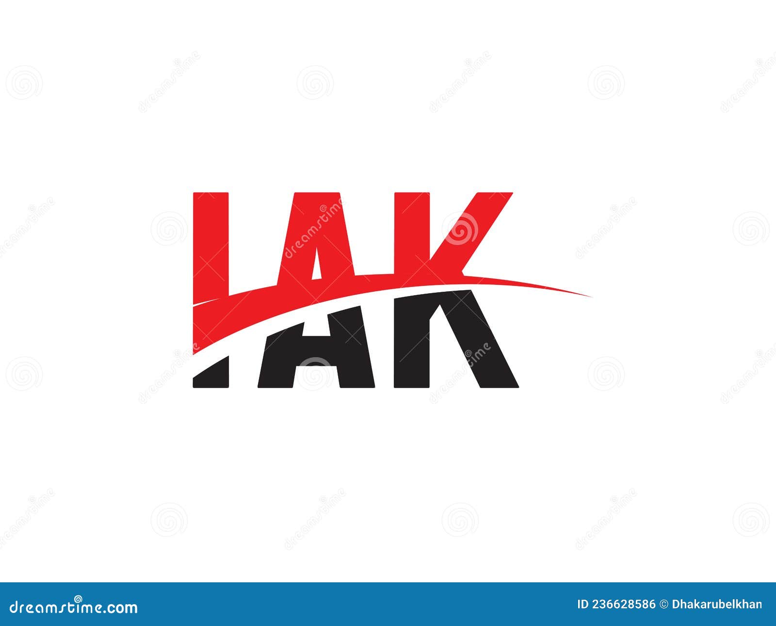 IAK Letter Initial Logo Design Vector Illustration Stock Vector ...