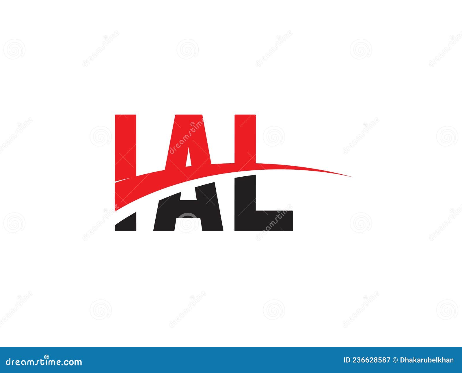 IAL Letter Initial Logo Design Vector Illustration Stock Vector ...