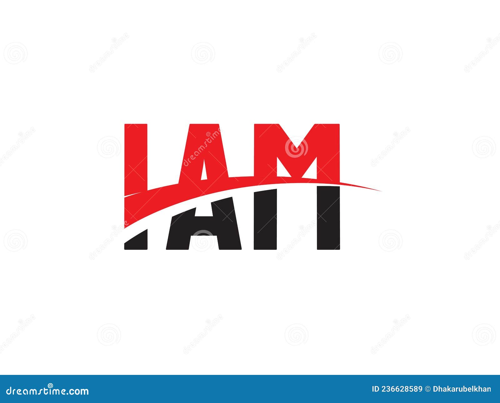 IAM Letter Initial Logo Design Vector Illustration Stock Vector ...