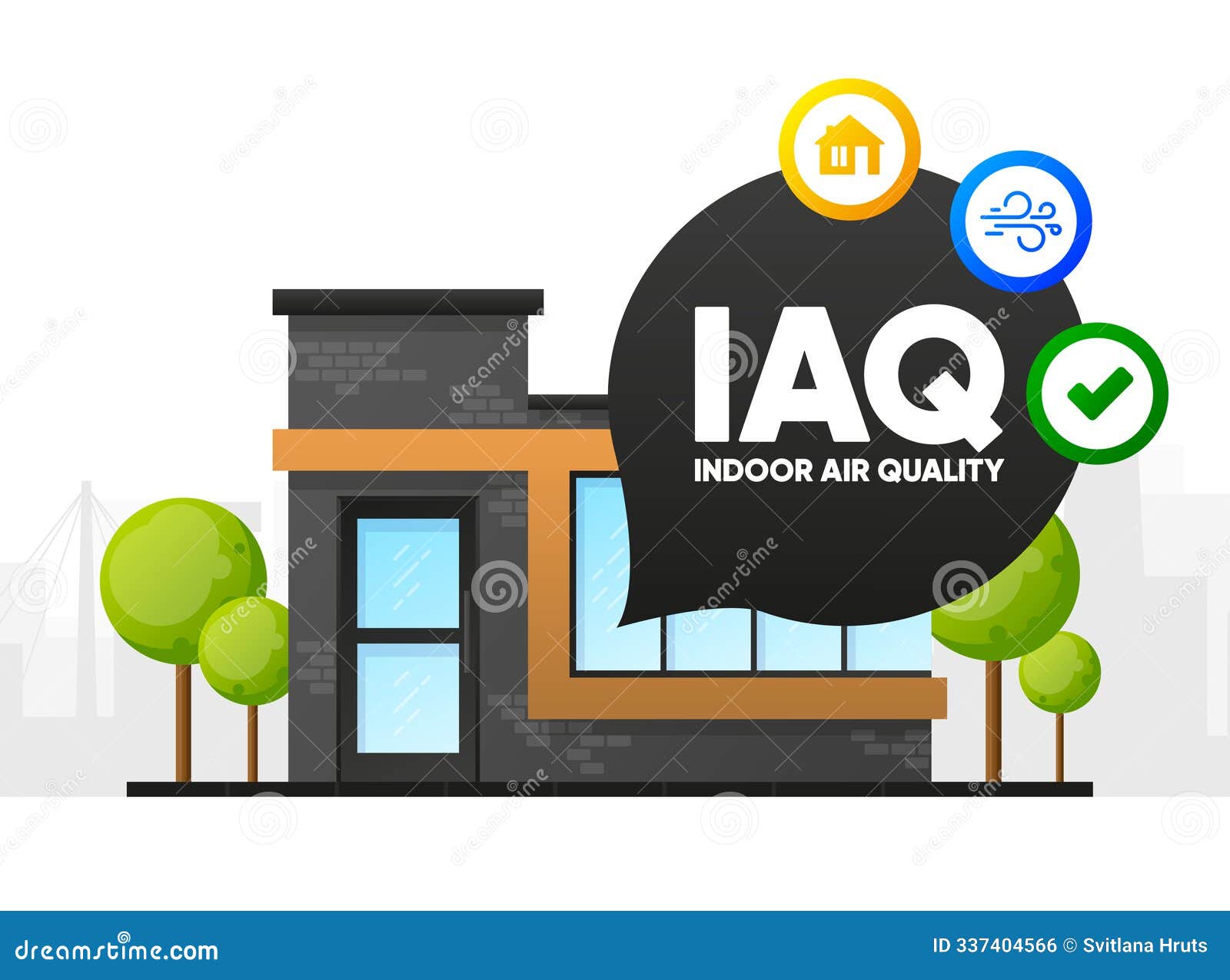 IAQ - Indoor Air Quality. a Comfortable Life. Clean Air. Ventilation ...