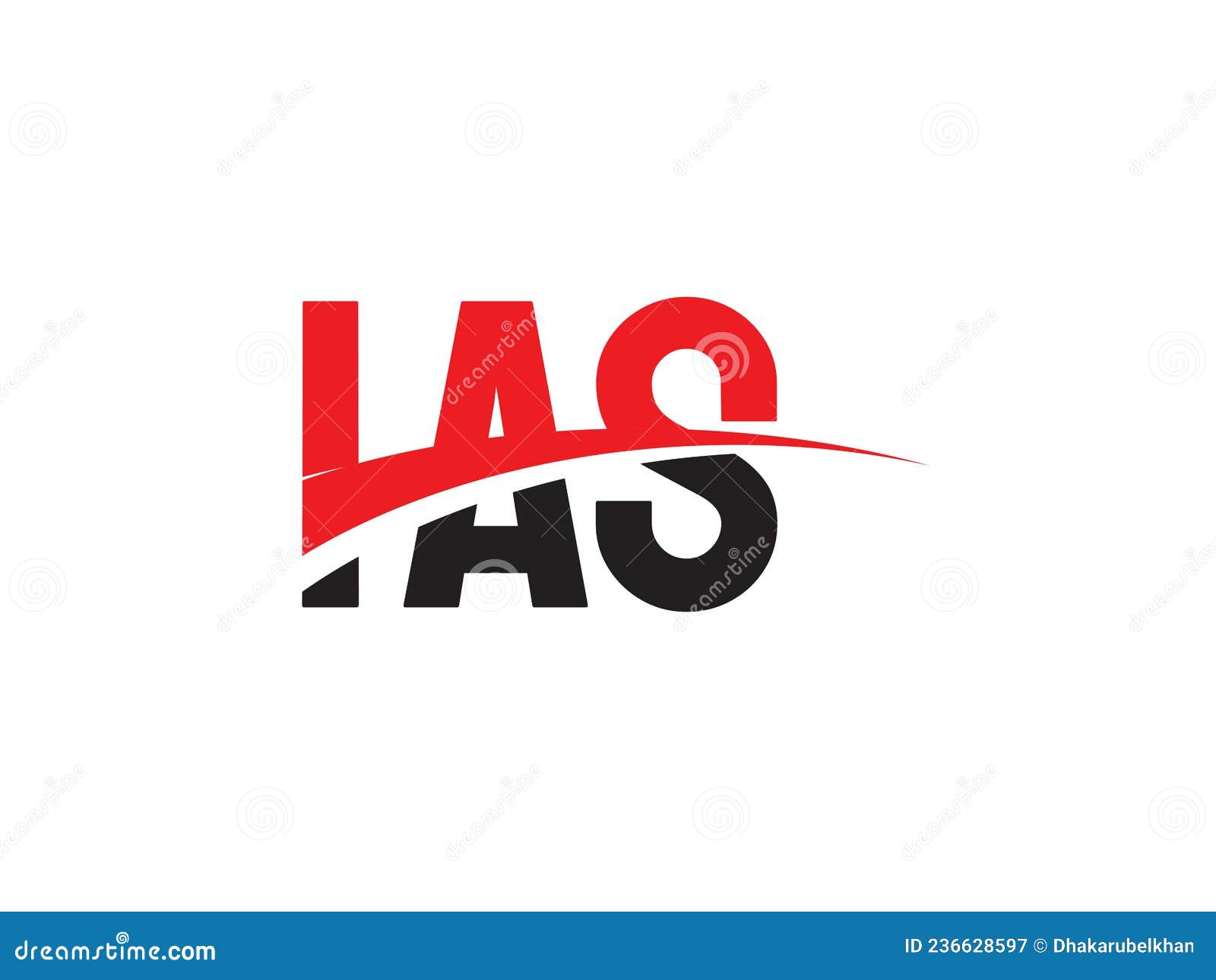 IAS Letter Initial Logo Design Vector Illustration Stock Vector ...