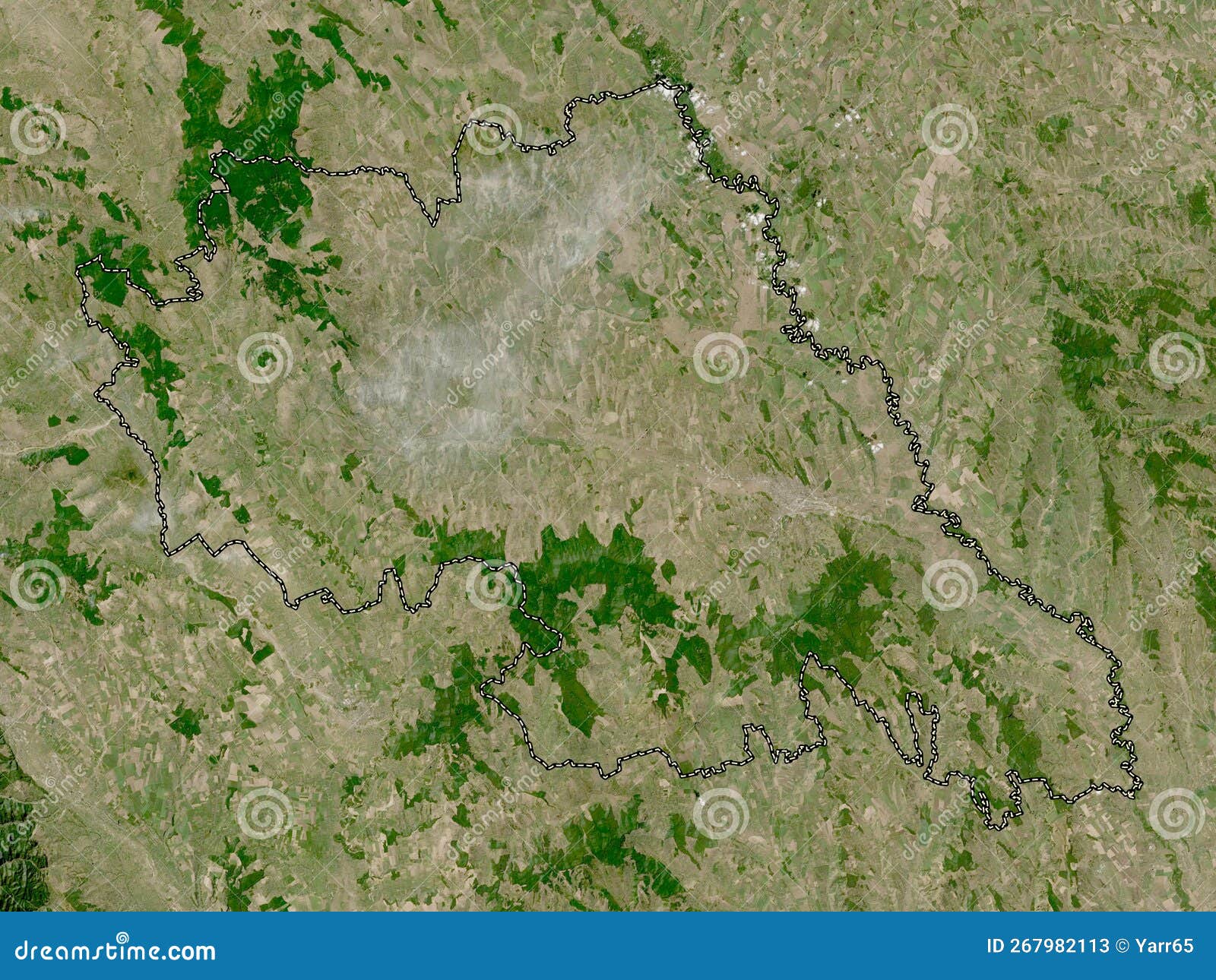 Iasi, Romania. Low-res Satellite. No Legend Stock Illustration ...