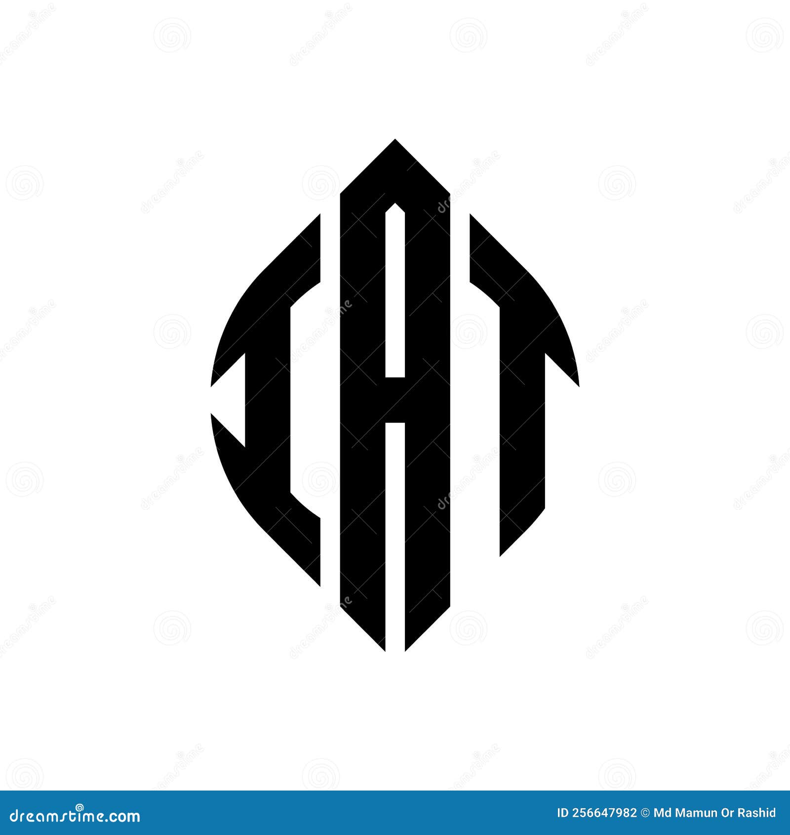 IAT Circle Letter Logo Design with Circle and Ellipse Shape. IAT ...