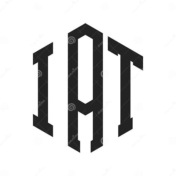 IAT Logo Design. Initial Letter IAT Monogram Logo Using Hexagon Shape ...