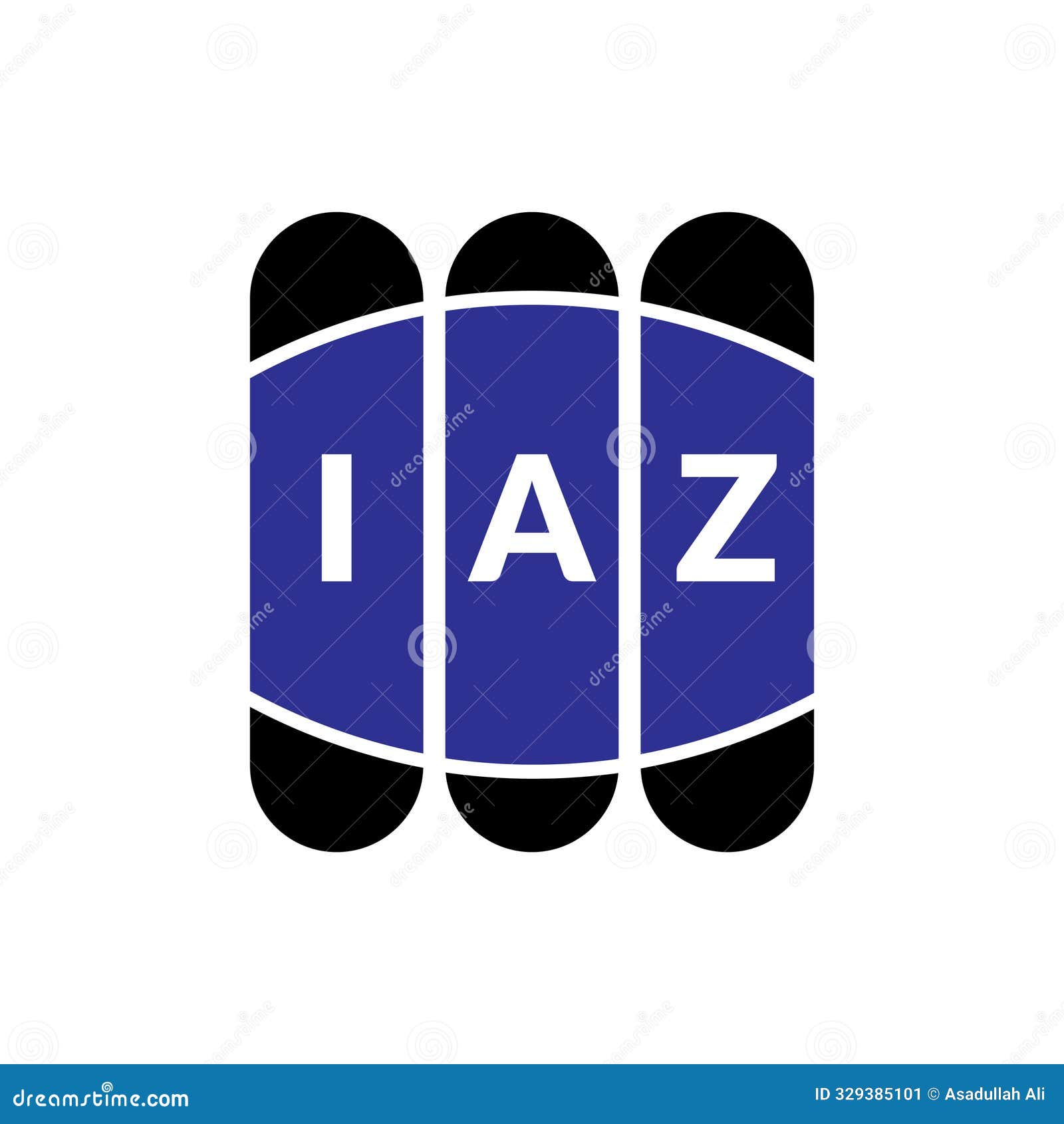 IAZ Letter Logo Design On White Background. Creative Modern IAZ Letter ...