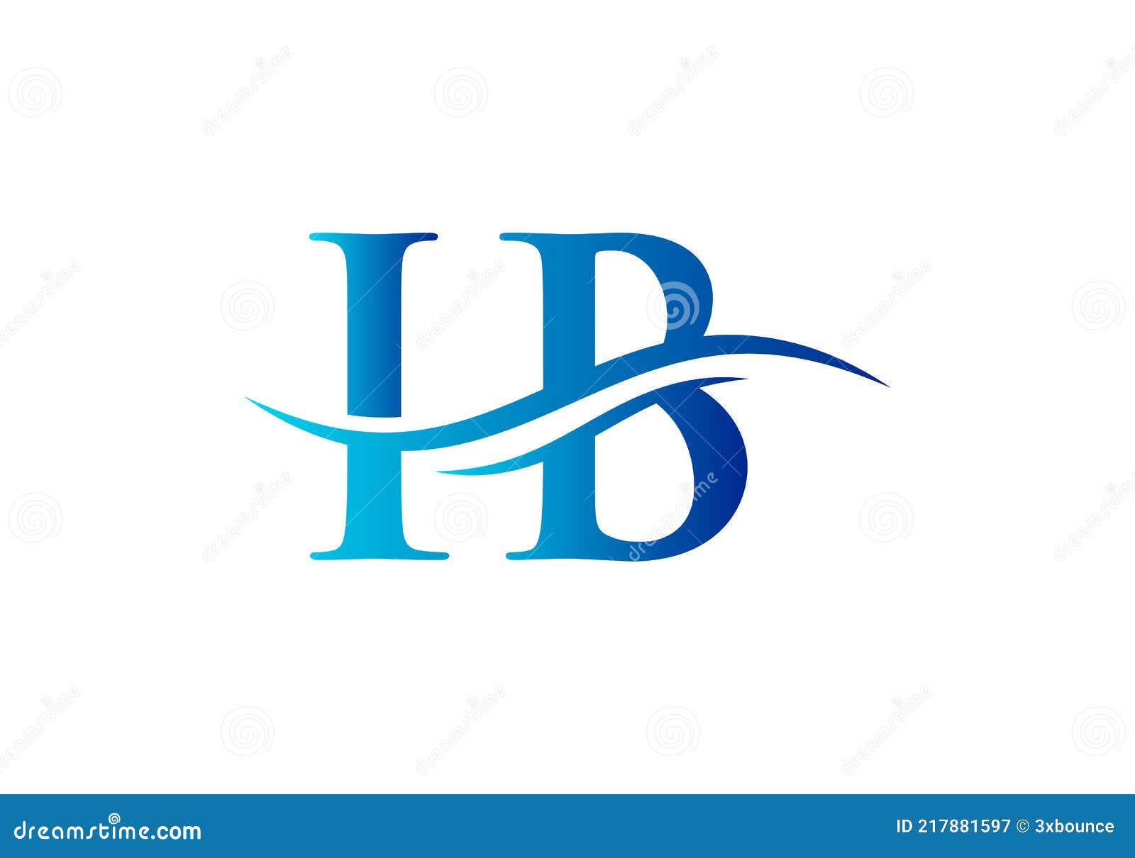 IB Logo Design. Initial IB Letter Logo Vector Stock Vector ...