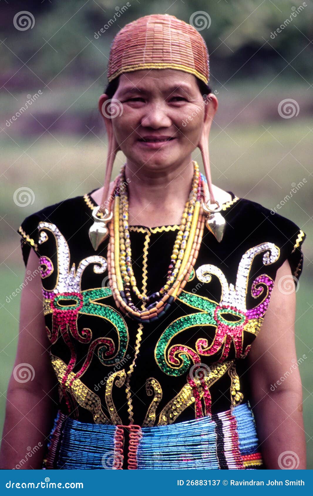 Iban woman editorial photography. Image of ring, malaysia - 26883137