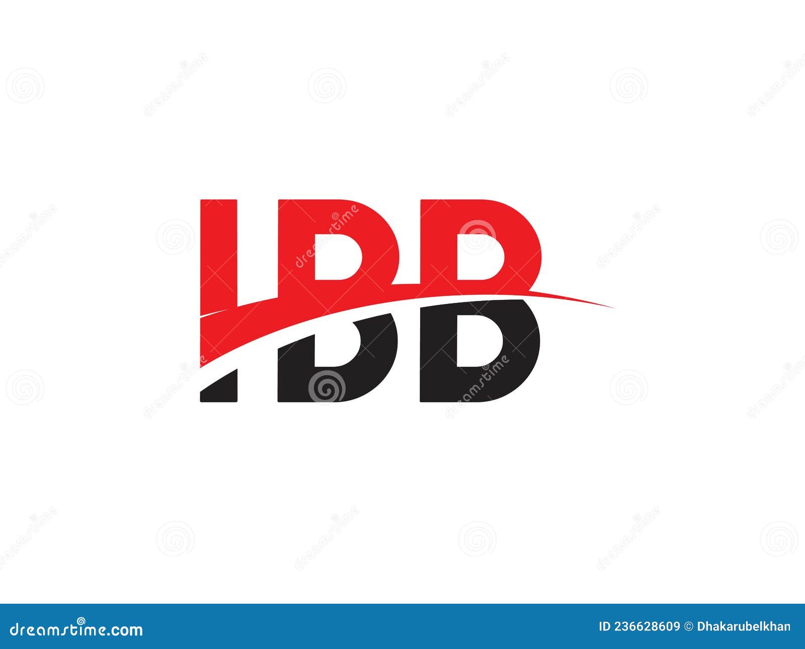 IBB Letter Initial Logo Design Vector Illustration Stock Vector ...