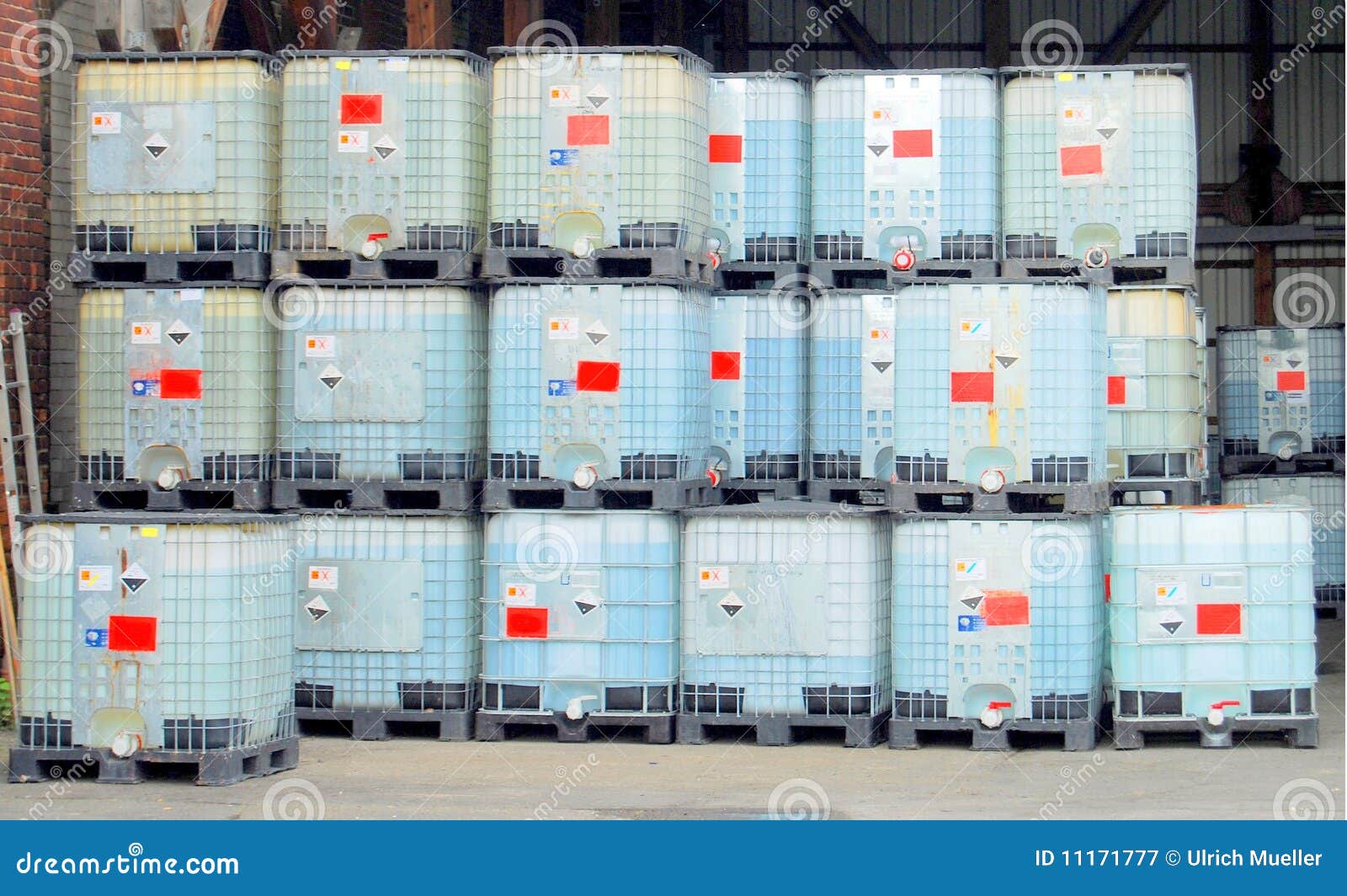 IBC container stock image. Image of metal, plastic, industrial - 11171777