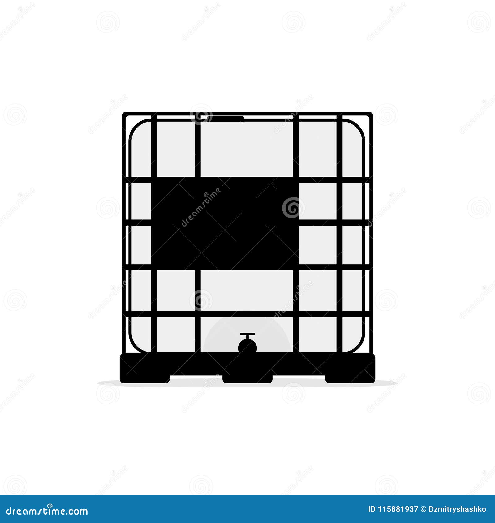Ibc Container Icon. Vector Illustration | CartoonDealer.com #128921582