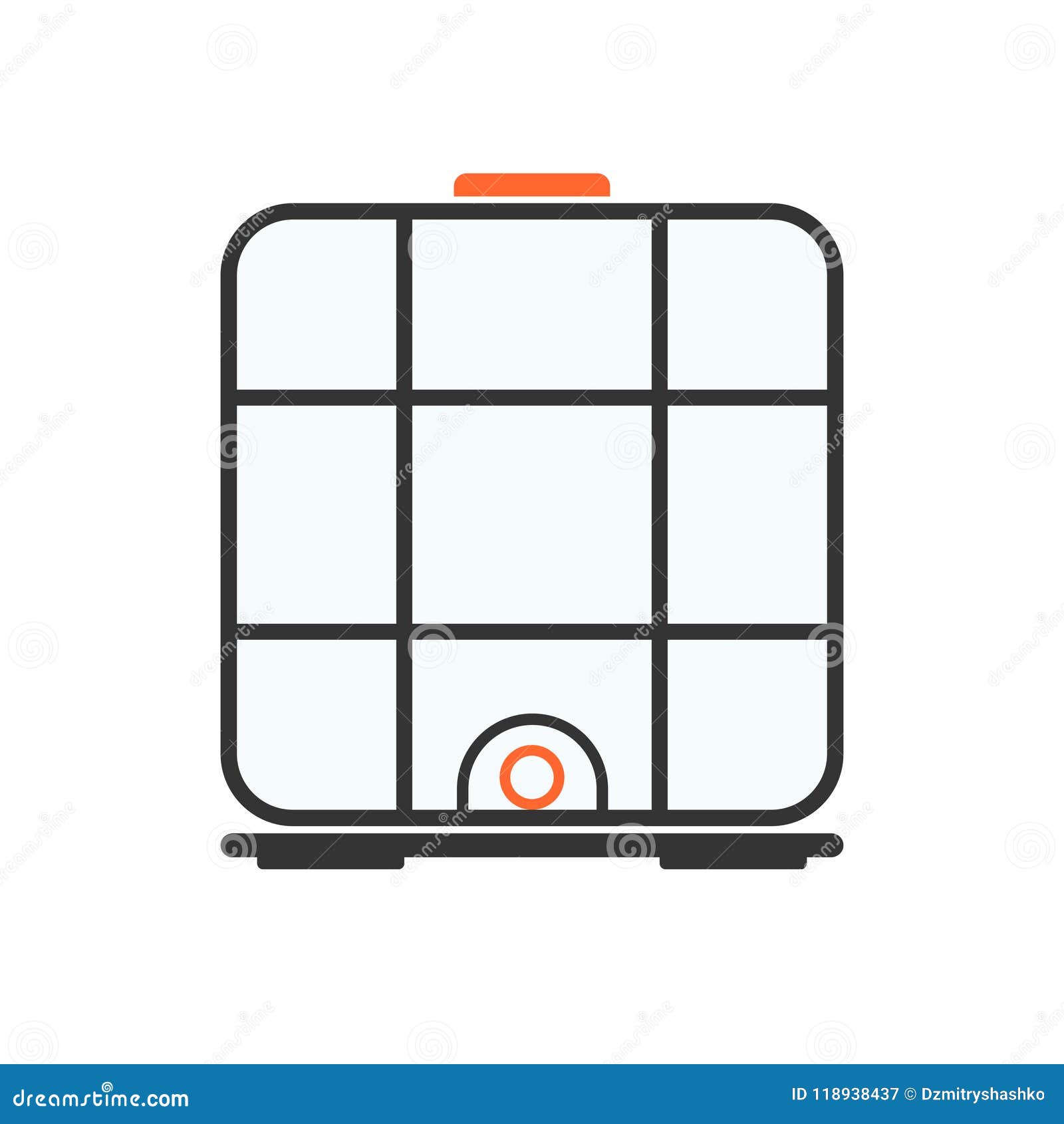 Ibc Container Icon. Vector Illustration | CartoonDealer.com #128921582