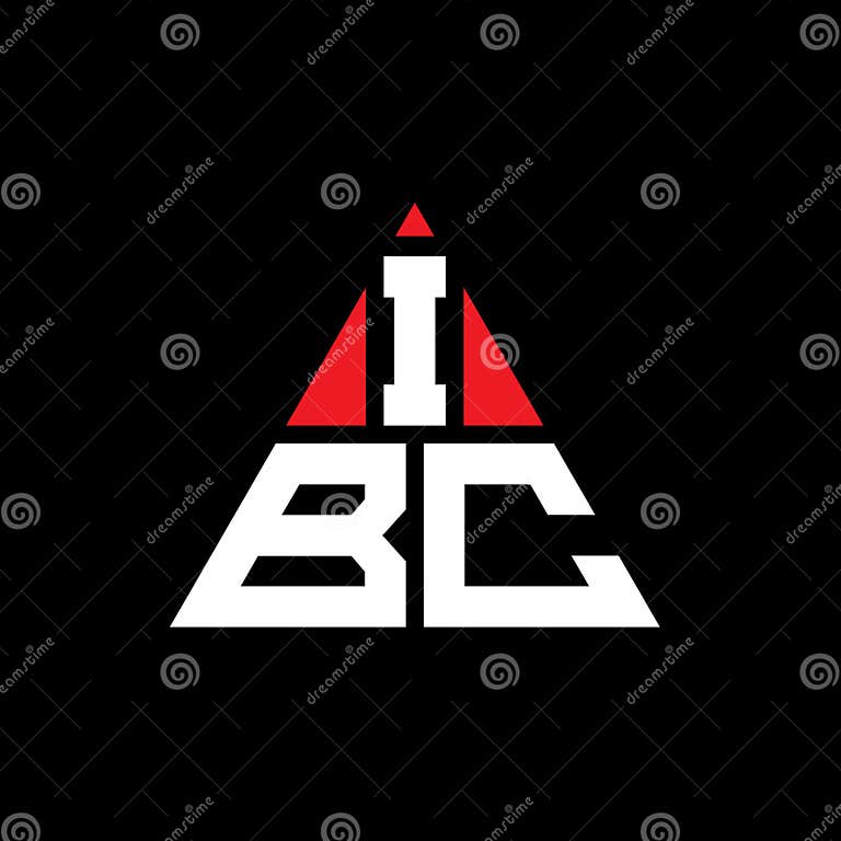 IBC Triangle Letter Logo Design with Triangle Shape. IBC Triangle Logo ...