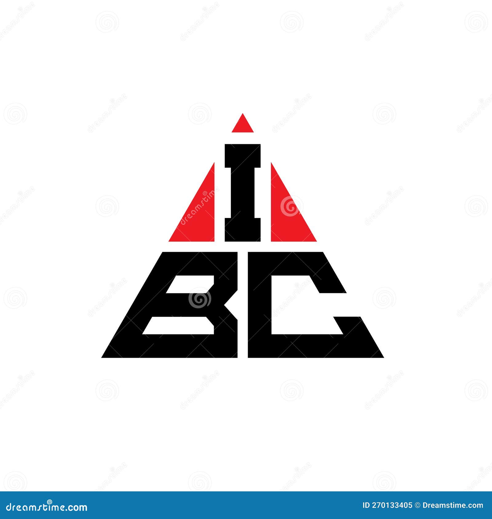 IBC Triangle Letter Logo Design with Triangle Shape. IBC Triangle Logo ...