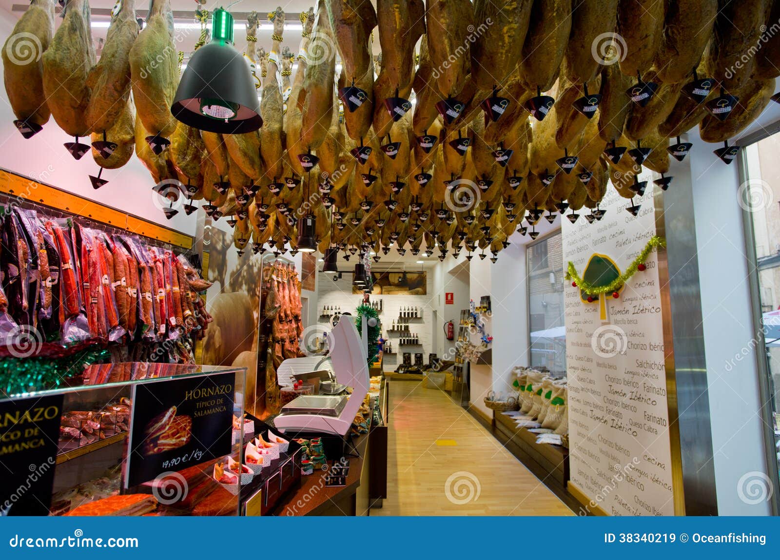 Iberian Ham, Dried Meats editorial stock image. Image of restaurant ...