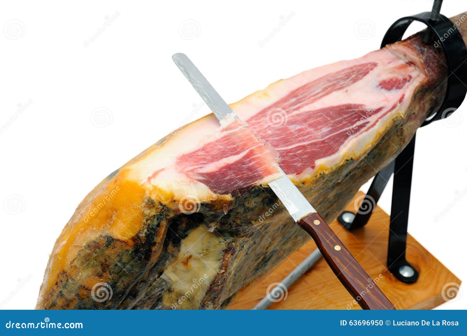 Iberian Ham Typical Spanish Dish Stock Photo - Image of exquisite ...