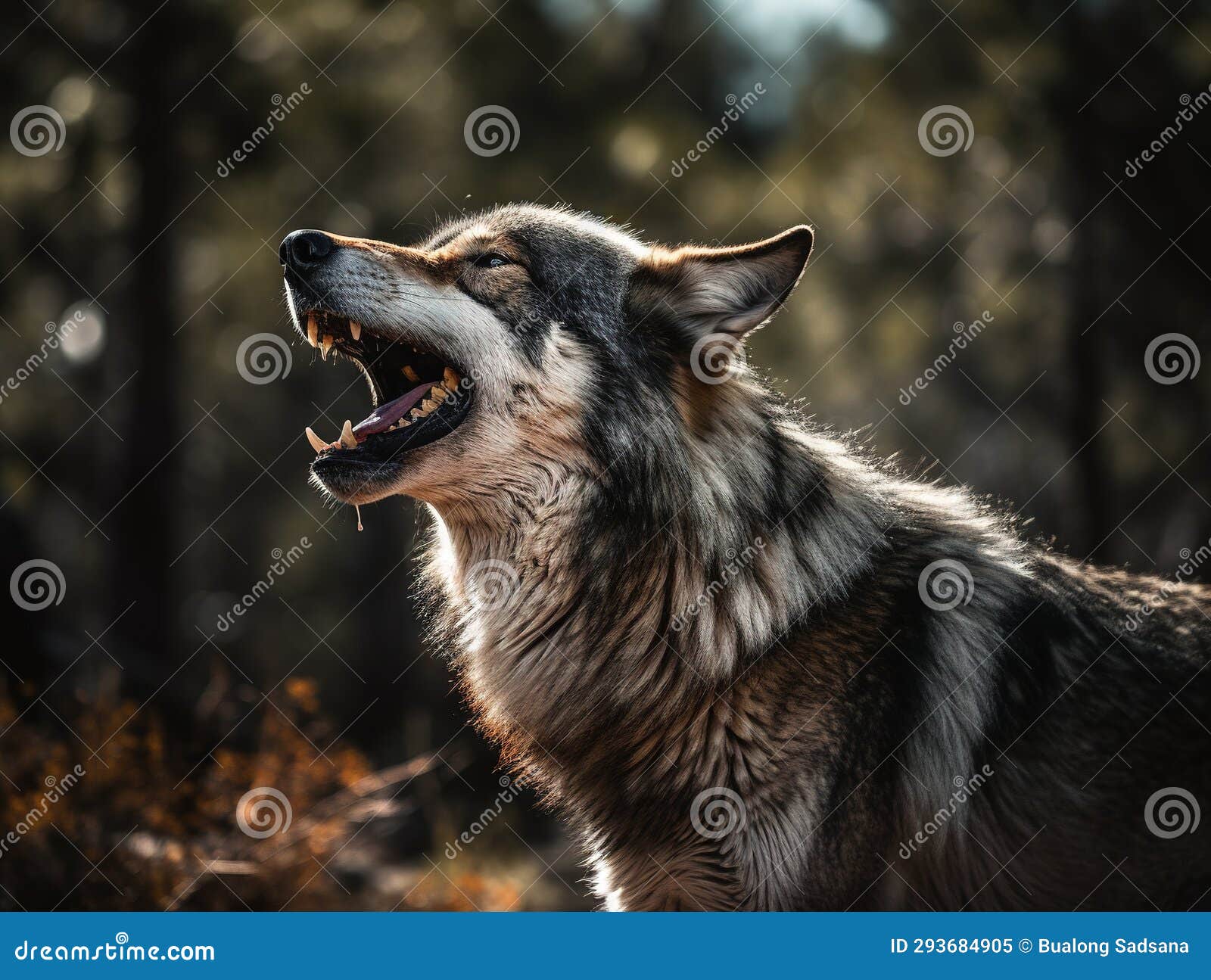 Ai Generated Illustration Wildlife Concept of Iberian Wolf Pride Stock ...