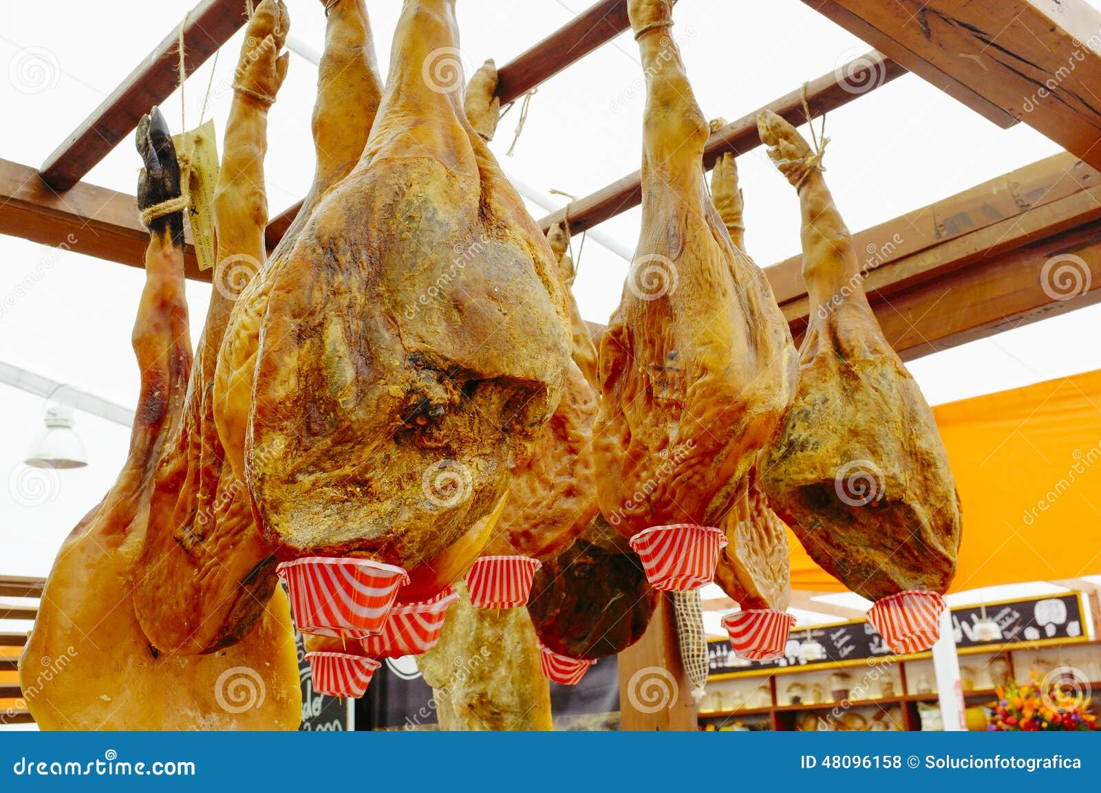 Iberico ham stock photo. Image of meat, jerky, protein - 48096158