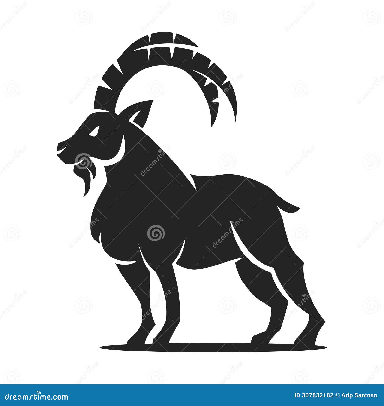 Ibex Logo Template Isolated. Brand Identity. Icon Abstract Vector ...
