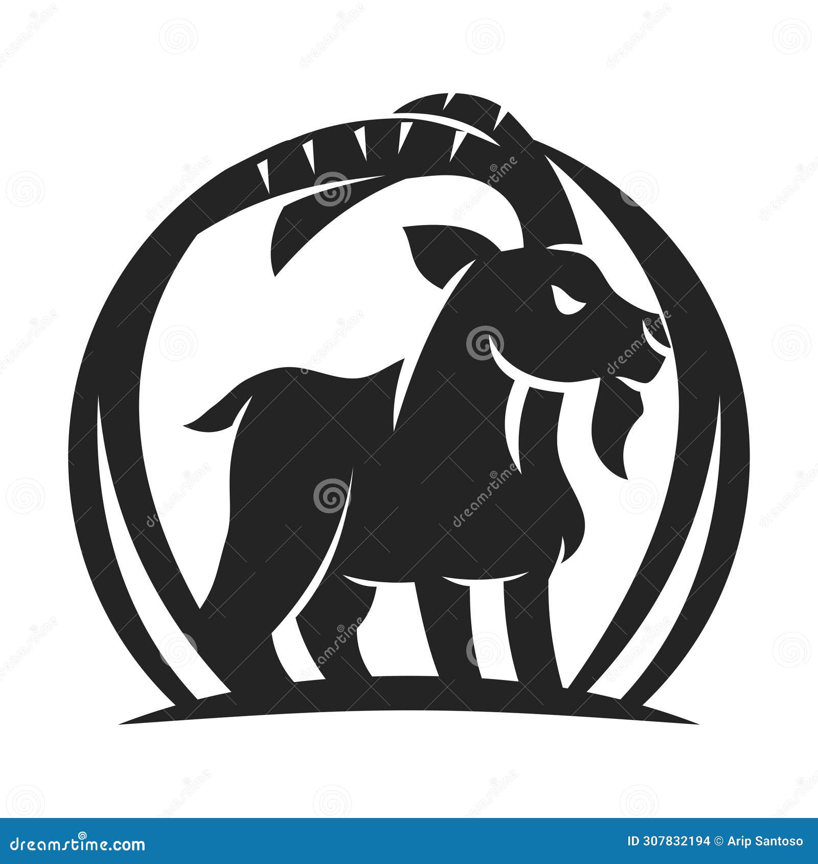 Ibex Logo Template Isolated. Brand Identity. Icon Abstract Vector ...