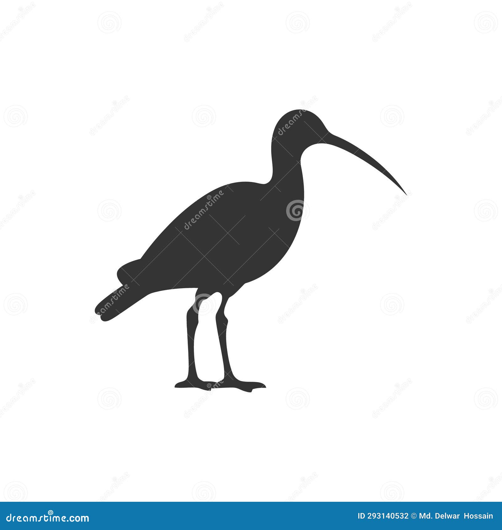Ibis bird icon stock vector. Illustration of simple - 293140532